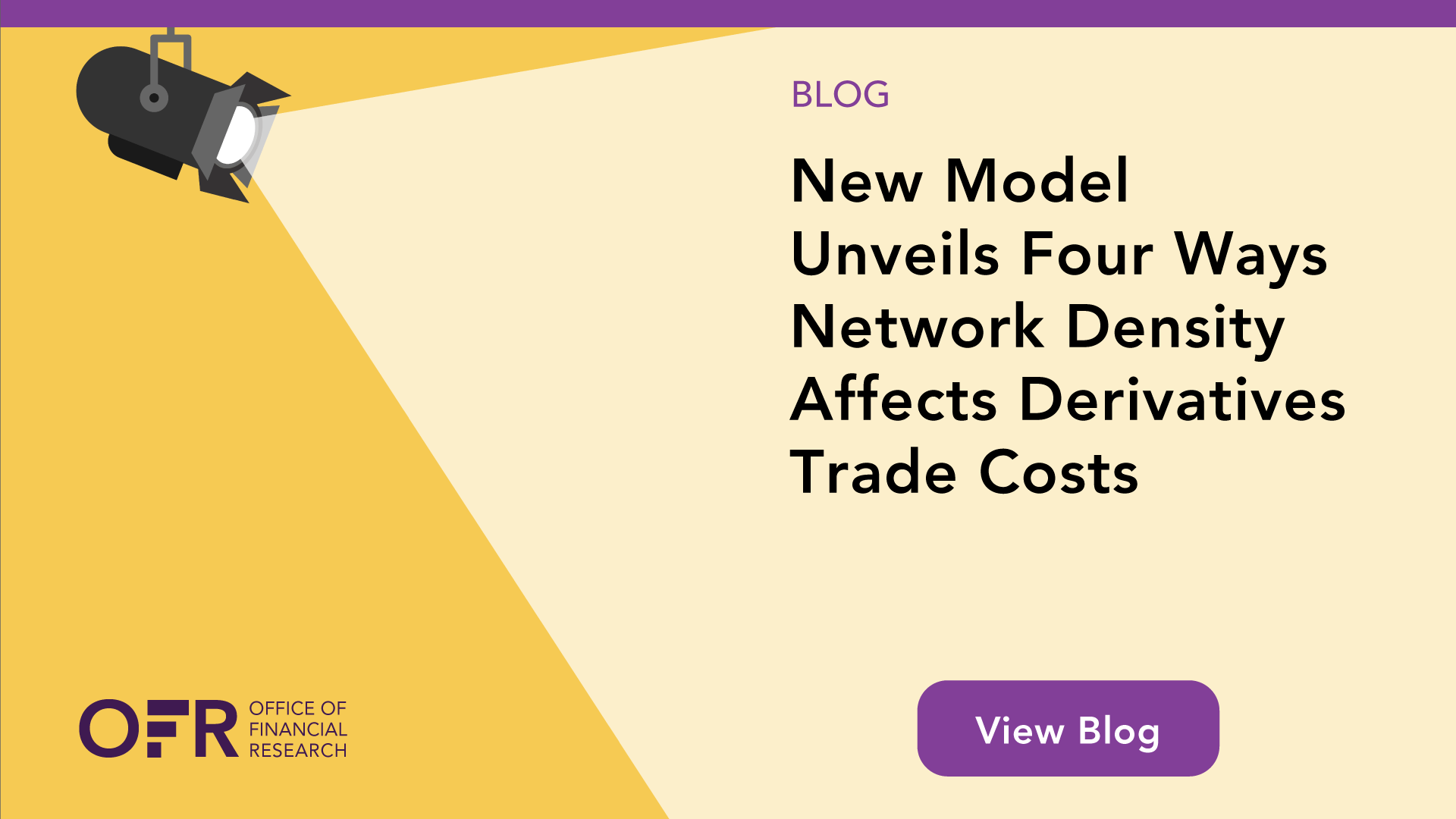 Model Shows Network Density Affects Derivatives Trade Costs | Office of ...